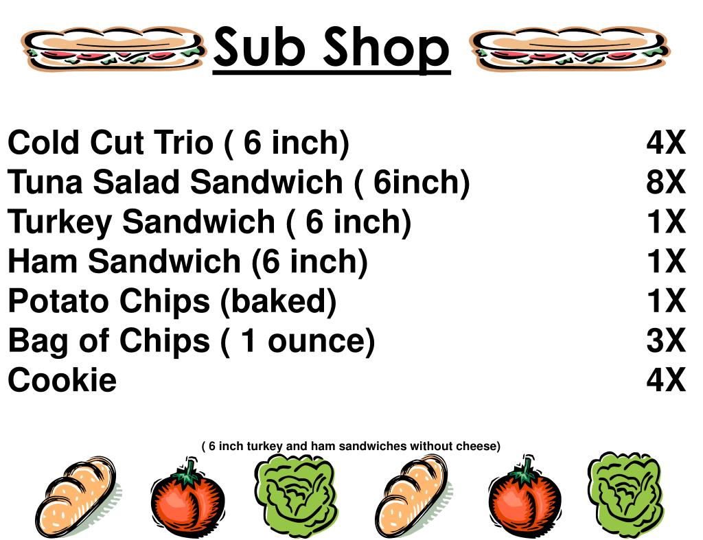 PPT - Sub Shop PowerPoint Presentation, free download - ID:27238