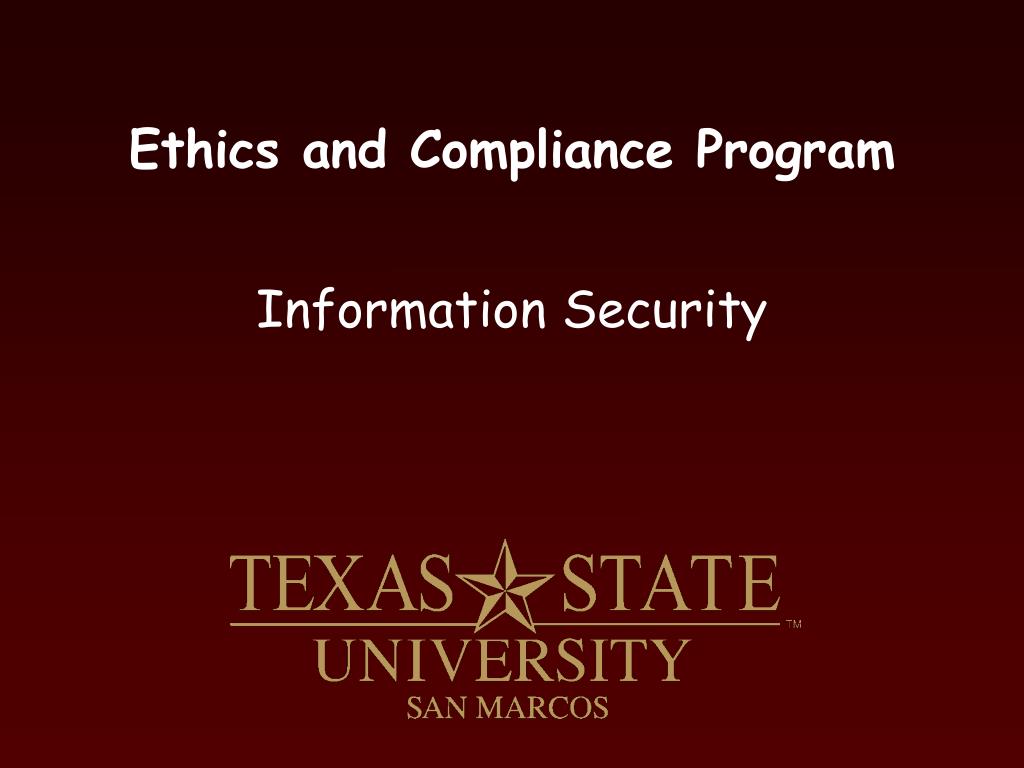 PPT - Ethics and Compliance Program PowerPoint Presentation, free ...