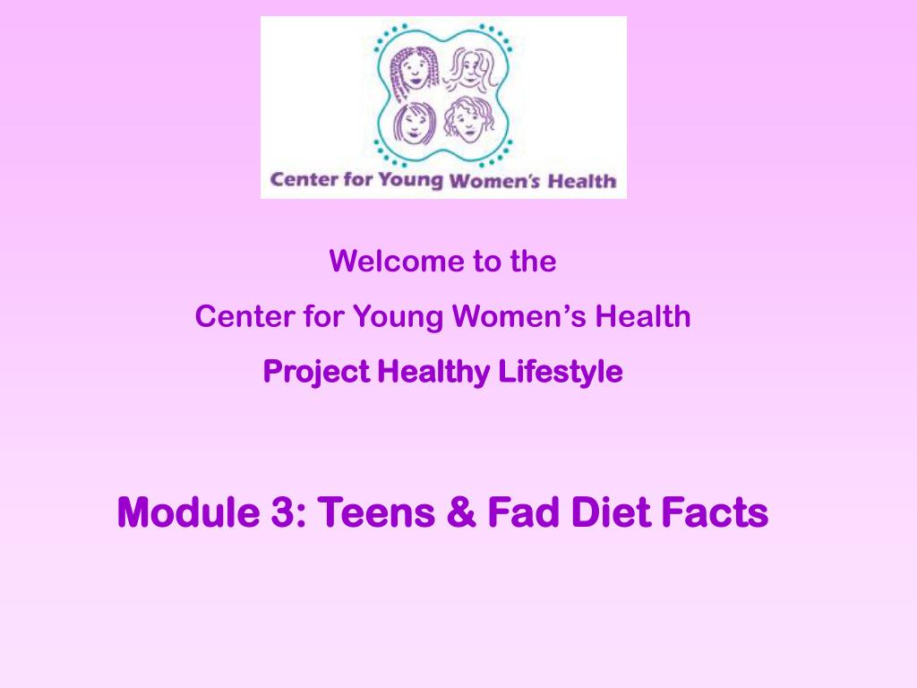 PPT - Welcome to the Center for Young Women’s Health Project Healthy ...