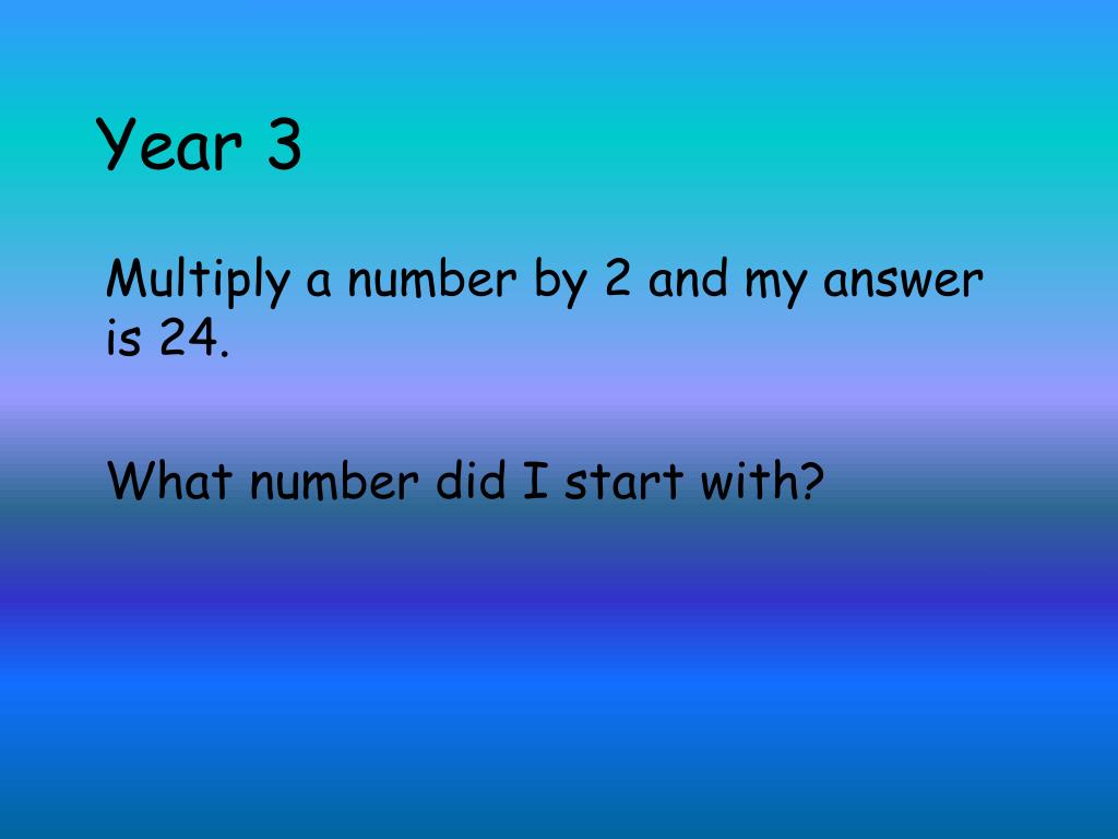 PPT - Year 3 PowerPoint Presentation, free download - ID:275795