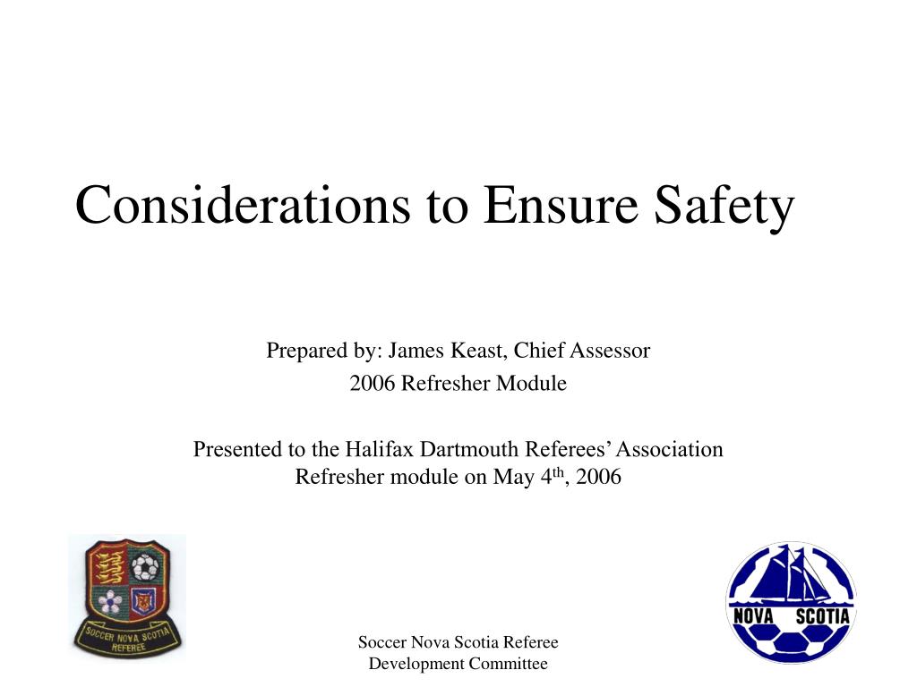 PPT - Considerations to Ensure Safety PowerPoint Presentation, free ...