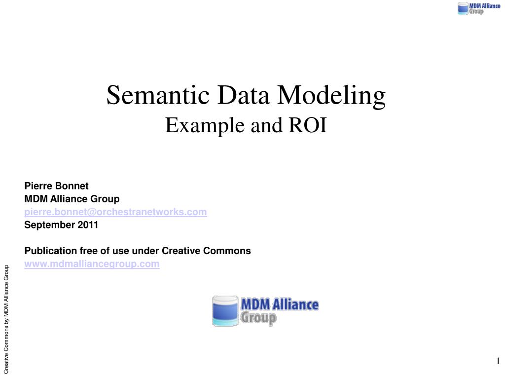 PPT - Semantic Data Modeling Example and ROI PowerPoint Presentation, free download - ID:276003