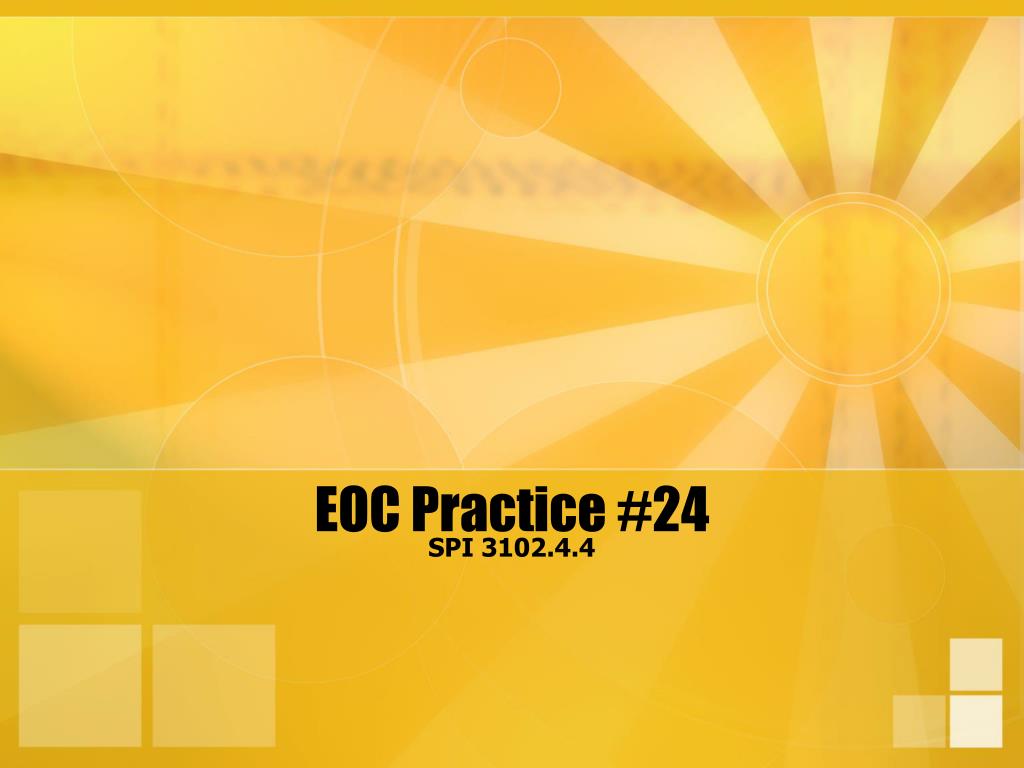 PPT - EOC Practice #24 PowerPoint Presentation, free download - ID:278784