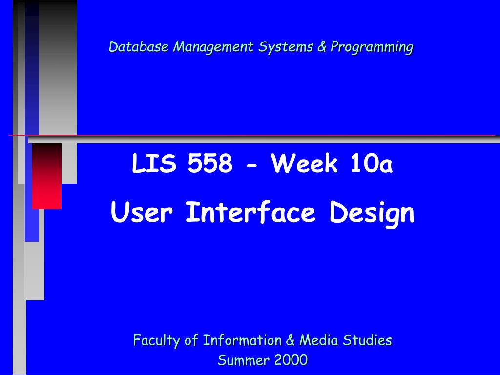 PPT - Database Management Systems & Programming PowerPoint Presentation ...