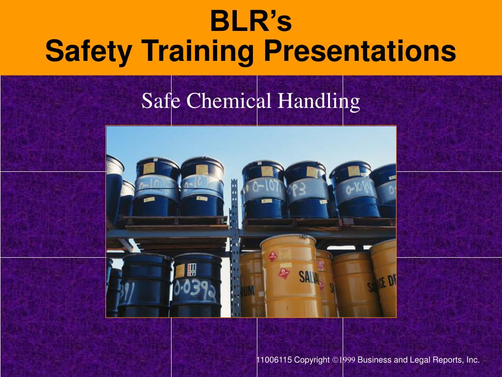 PPT - BLR’s Safety Training Presentations PowerPoint Presentation, free ...