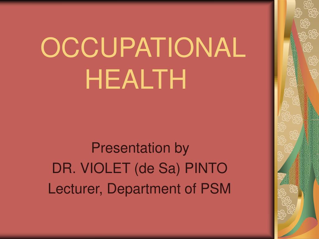 PPT - OCCUPATIONAL HEALTH PowerPoint Presentation, free download - ID ...