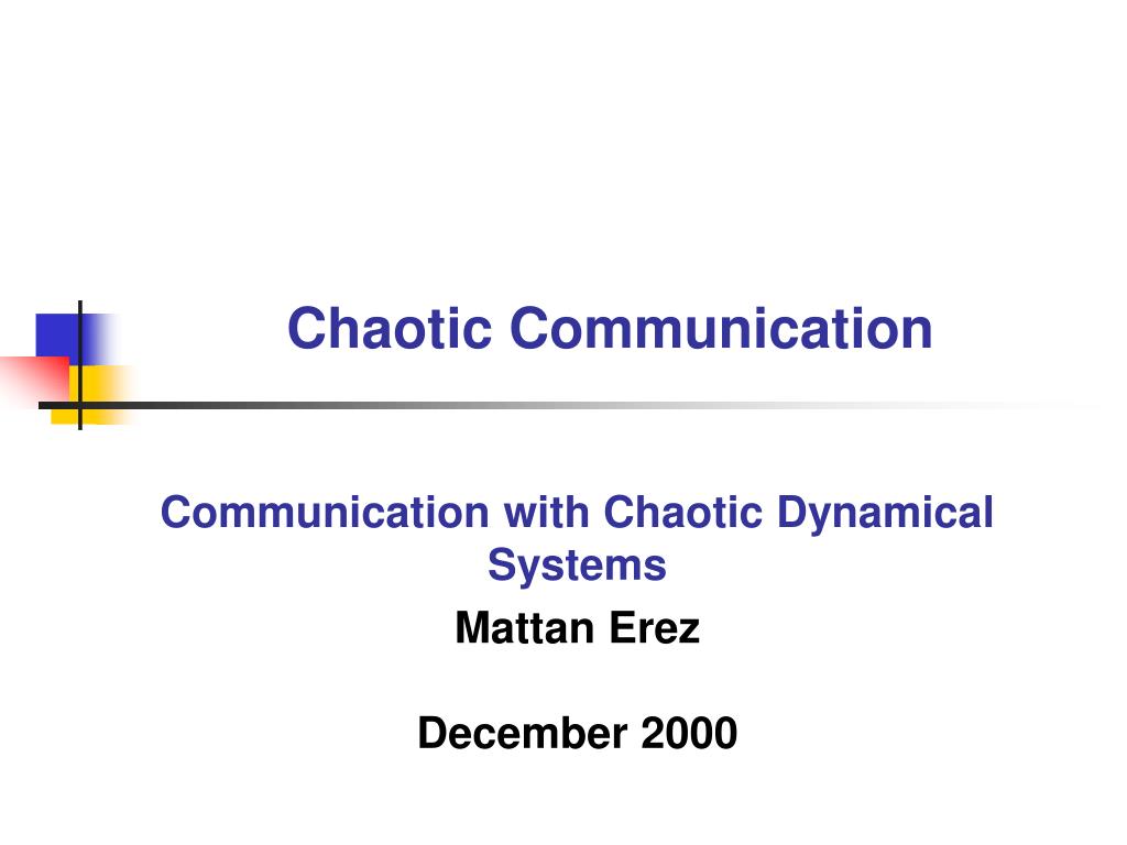 PPT - Chaotic Communication PowerPoint Presentation, free download - ID ...