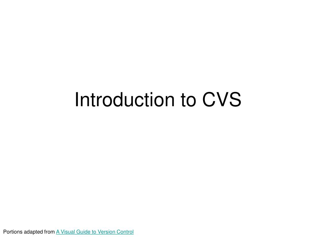 PPT - Introduction to CVS PowerPoint Presentation, free download - ID ...