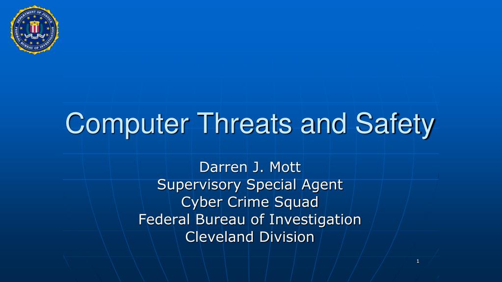 PPT - Computer Threats and Safety PowerPoint Presentation, free ...