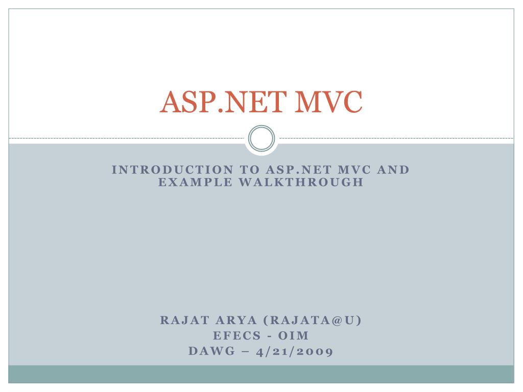 PPT - ASP.NET MVC PowerPoint Presentation, free download - ID:284462