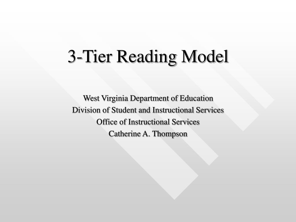 PPT - 3-Tier Reading Model PowerPoint Presentation, free download - ID ...
