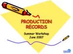 PPT - FOOD PRODUCTION RECORDS PowerPoint Presentation, free download ...