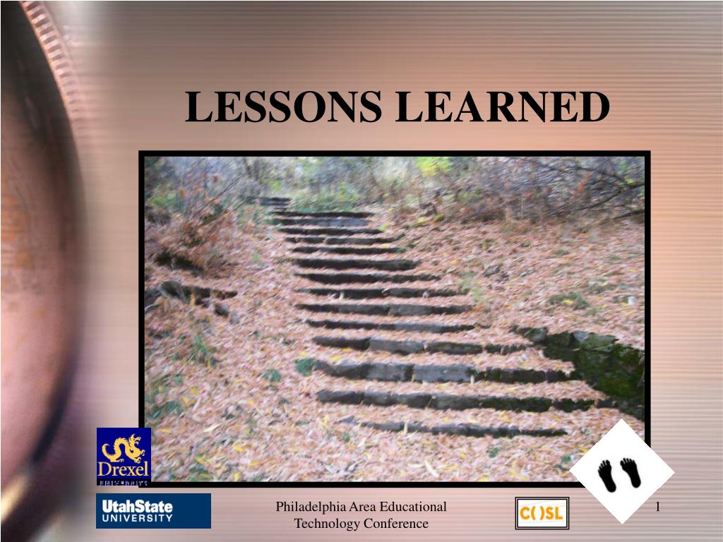 PPT - LESSONS LEARNED PowerPoint Presentation, free download - ID:28811