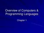 PPT - Evolution of programming languages PowerPoint Presentation, free ...