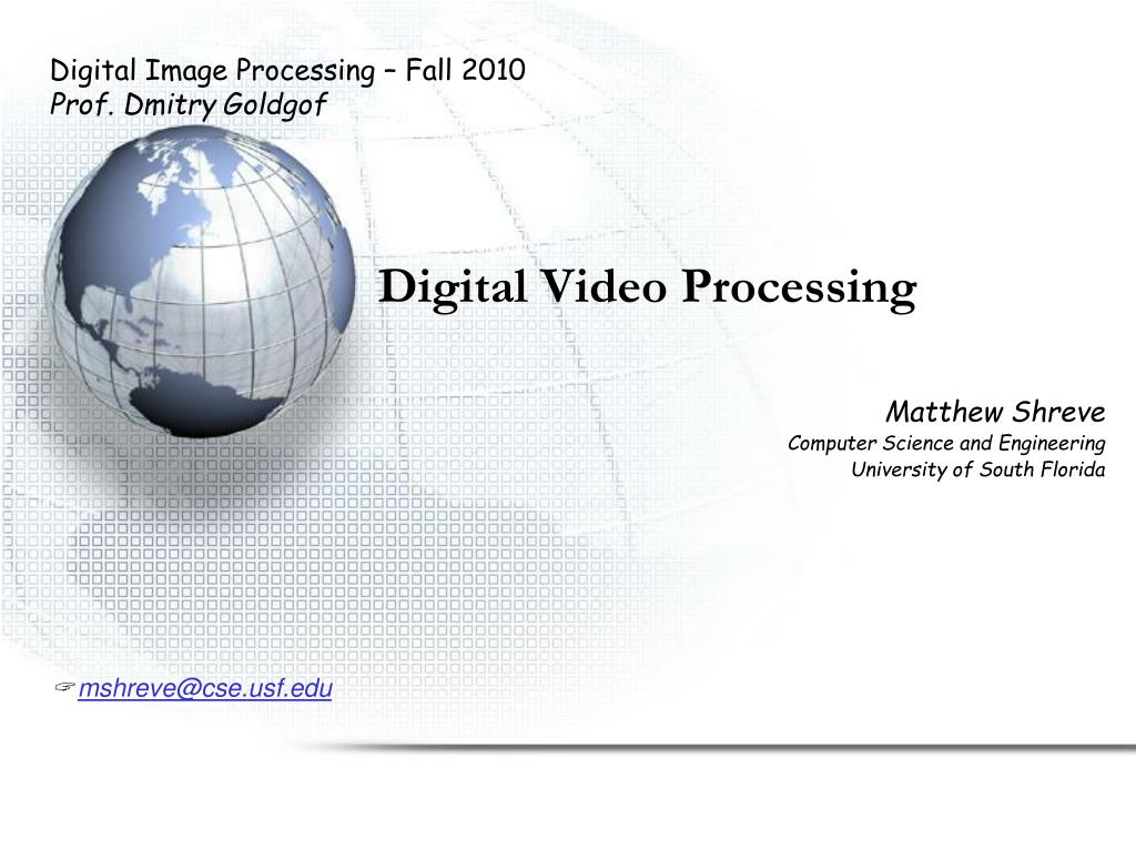 PPT - Digital Video Processing PowerPoint Presentation, free download ...