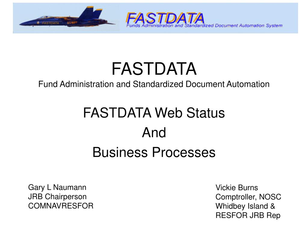 PPT - FASTDATA Fund Administration and Standardized Document Automation PowerPoint Presentation ...