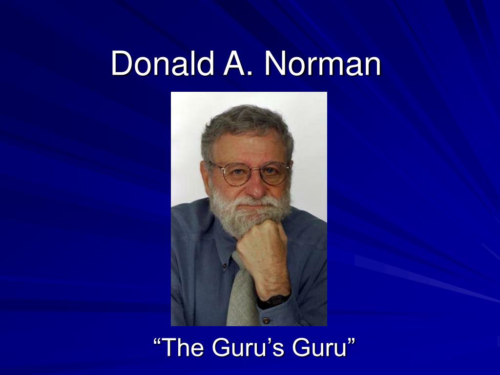 PPT - Donald A. Norman PowerPoint Presentation, free download - ID:289626