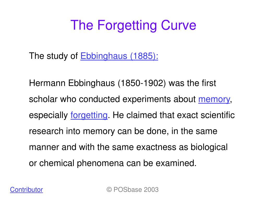 PPT - The Forgetting Curve PowerPoint Presentation, free download - ID ...