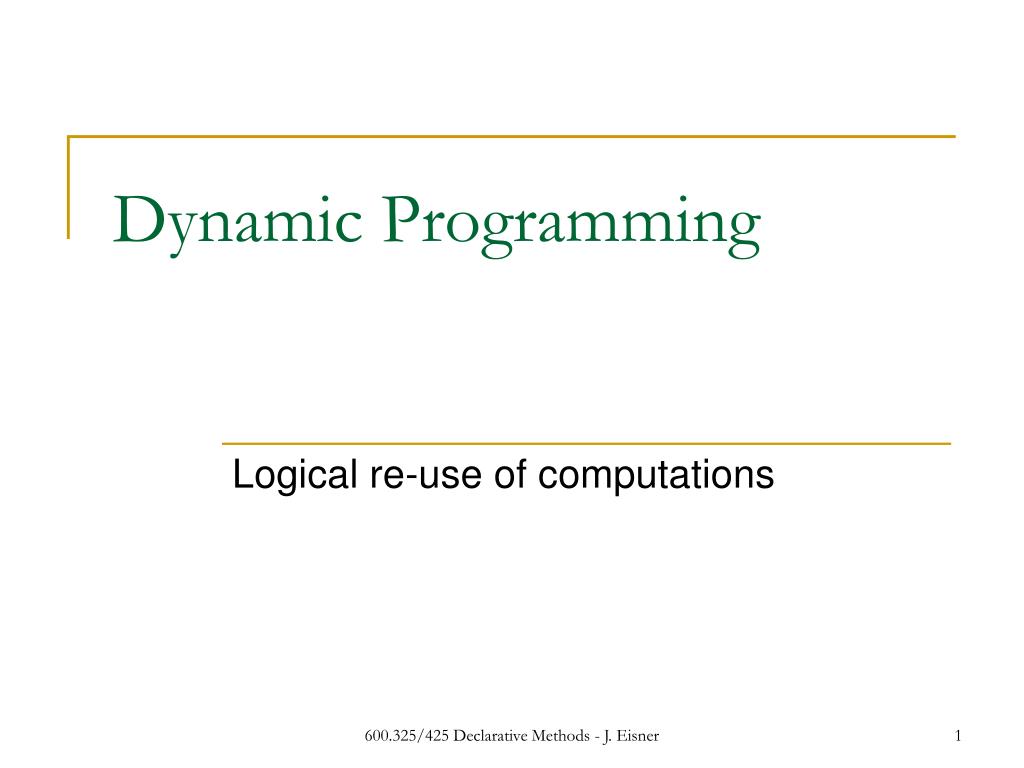 PPT - Dynamic Programming PowerPoint Presentation, free download - ID ...