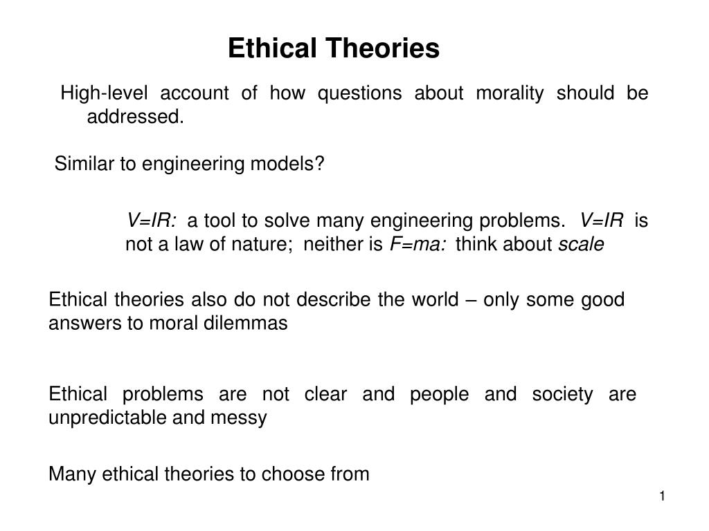 PPT - Ethical Theories PowerPoint Presentation, free download - ID:296050