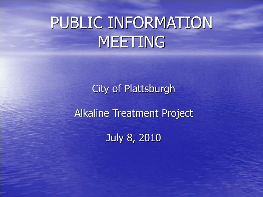 PPT - PUBLIC INFORMATION MEETING PowerPoint Presentation, free download ...