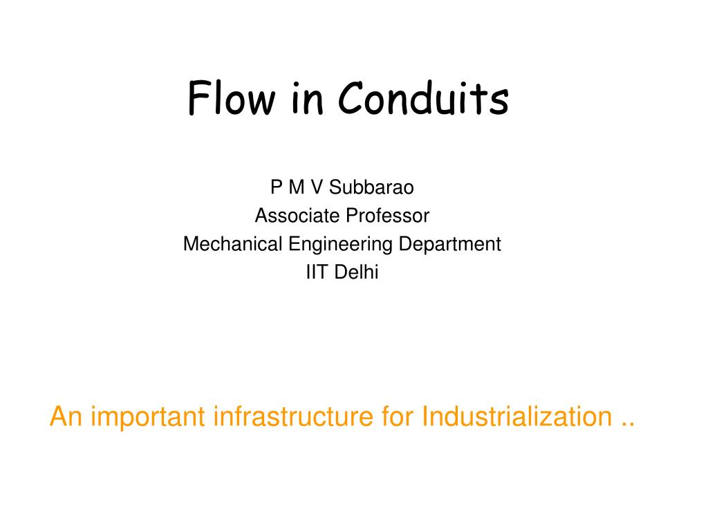 PPT - Flow in Conduits PowerPoint Presentation, free download - ID:296717