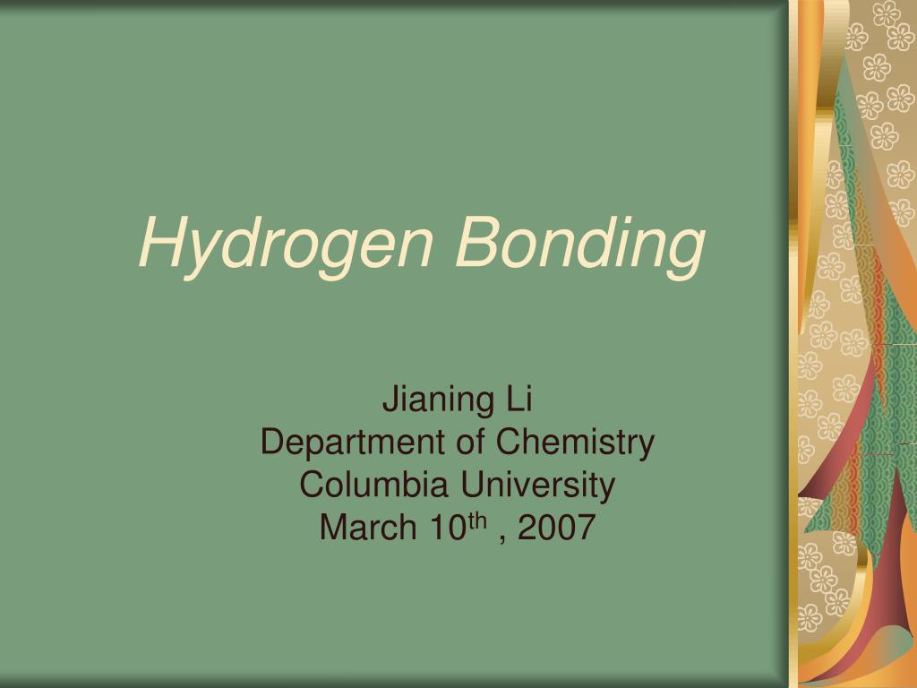 PPT - Hydrogen Bonding PowerPoint Presentation, free download - ID:297441