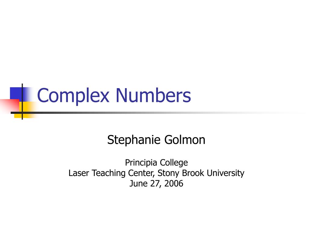 PPT - Complex Numbers PowerPoint Presentation, free download - ID:297895