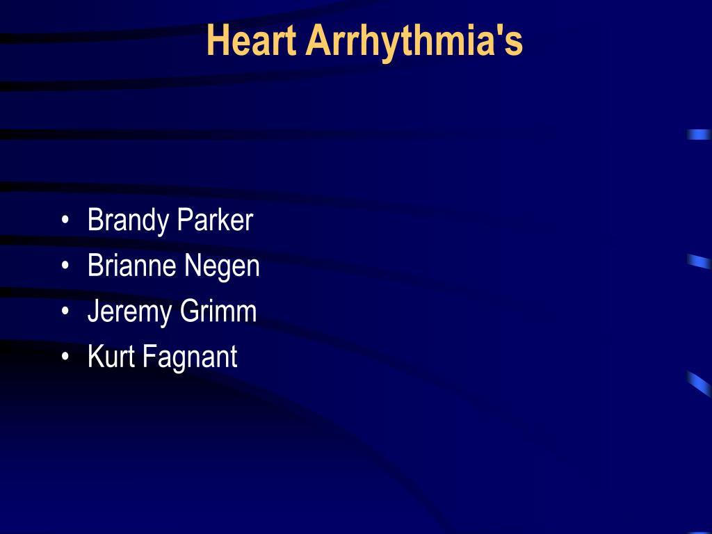 PPT - Heart Arrhythmia's PowerPoint Presentation, free download - ID:29812