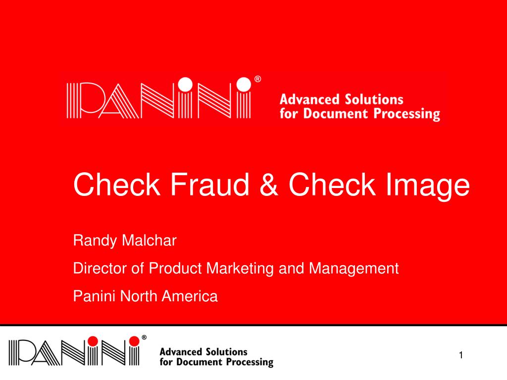 PPT - Check Fraud & Check Image PowerPoint Presentation, free download ...