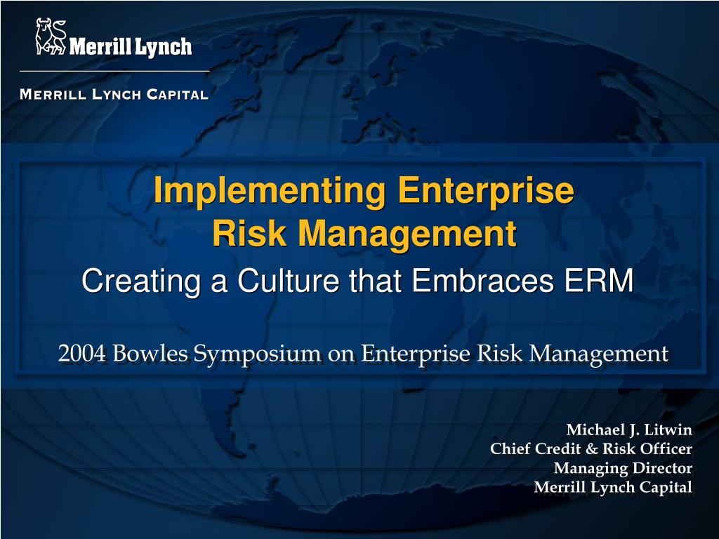 PPT - Implementing Enterprise Risk Management PowerPoint Presentation ...