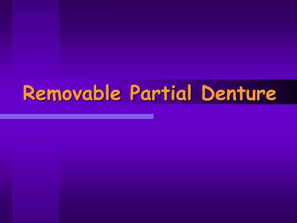 PPT - Removable Partial Denture PowerPoint Presentation, free download ...