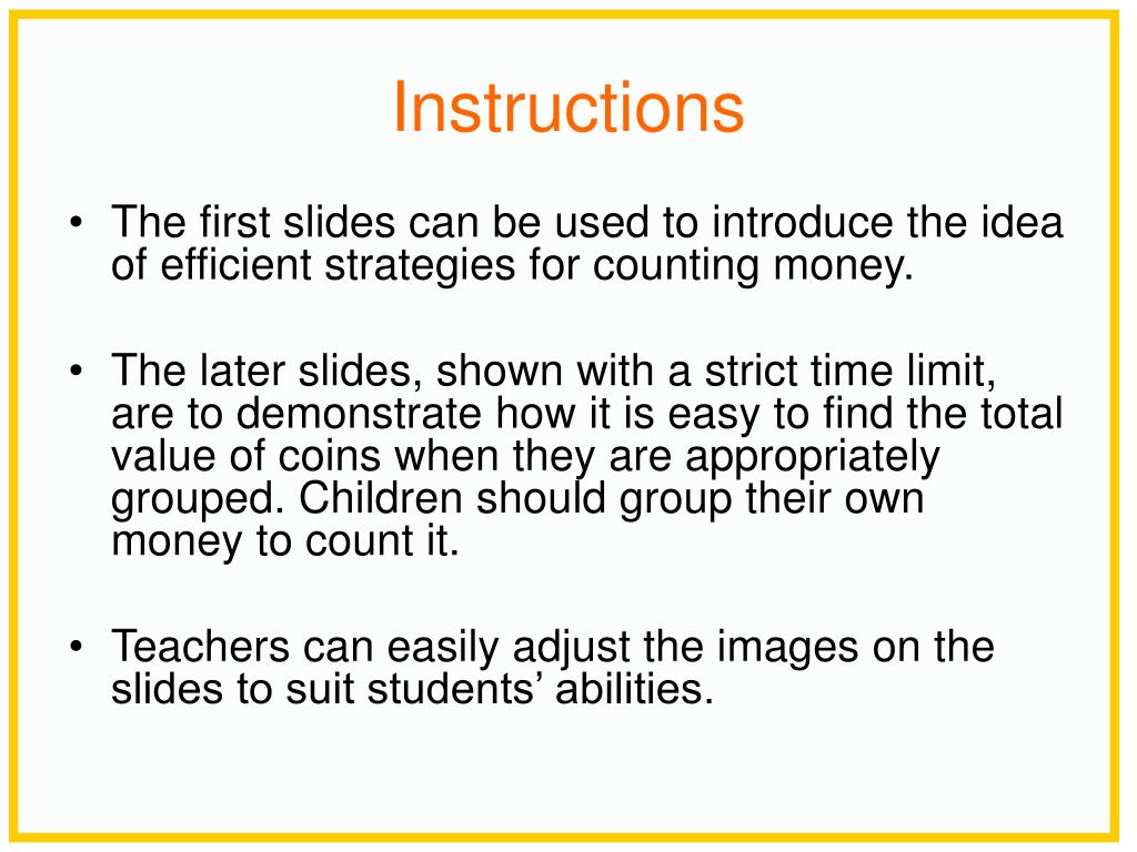 PPT - Instructions PowerPoint Presentation, free download - ID:300233
