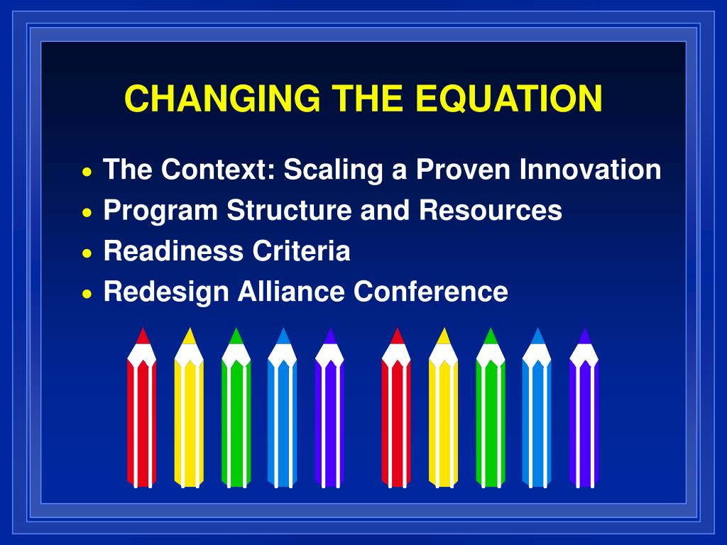 PPT - CHANGING THE EQUATION PowerPoint Presentation, free download - ID ...