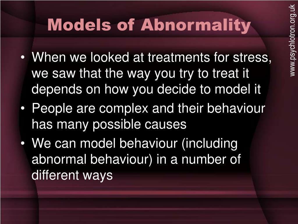 PPT - Models of Abnormality PowerPoint Presentation, free download - ID ...