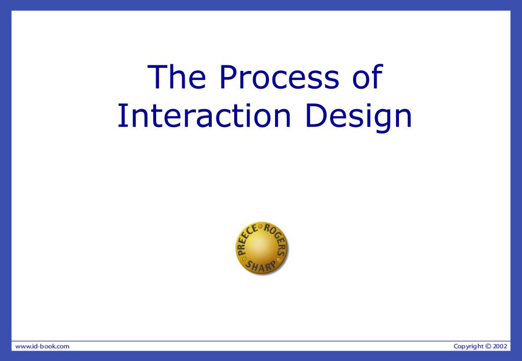 PPT - The Process of Interaction Design PowerPoint Presentation, free ...