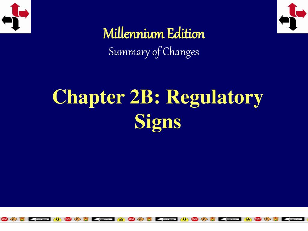 PPT - Chapter 2B: Regulatory Signs PowerPoint Presentation, free ...