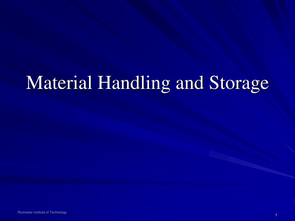 PPT - Material Handling and Storage PowerPoint Presentation, free ...