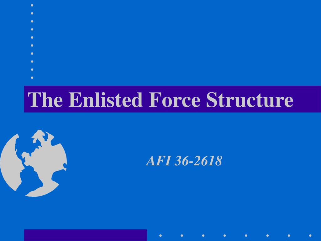 PPT - The Enlisted Force Structure PowerPoint Presentation, free ...