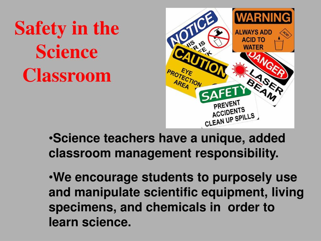 PPT - Safety in the Science Classroom PowerPoint Presentation, free ...