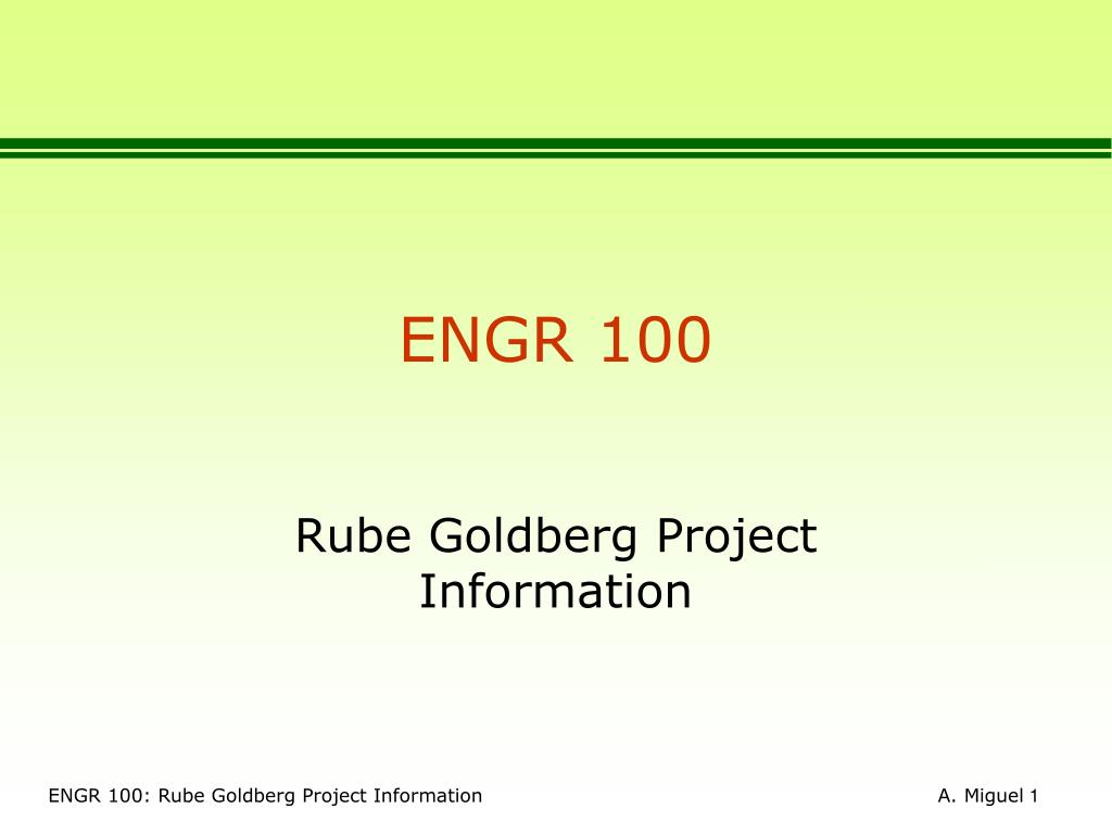 PPT - ENGR 100 PowerPoint Presentation, free download - ID:303796