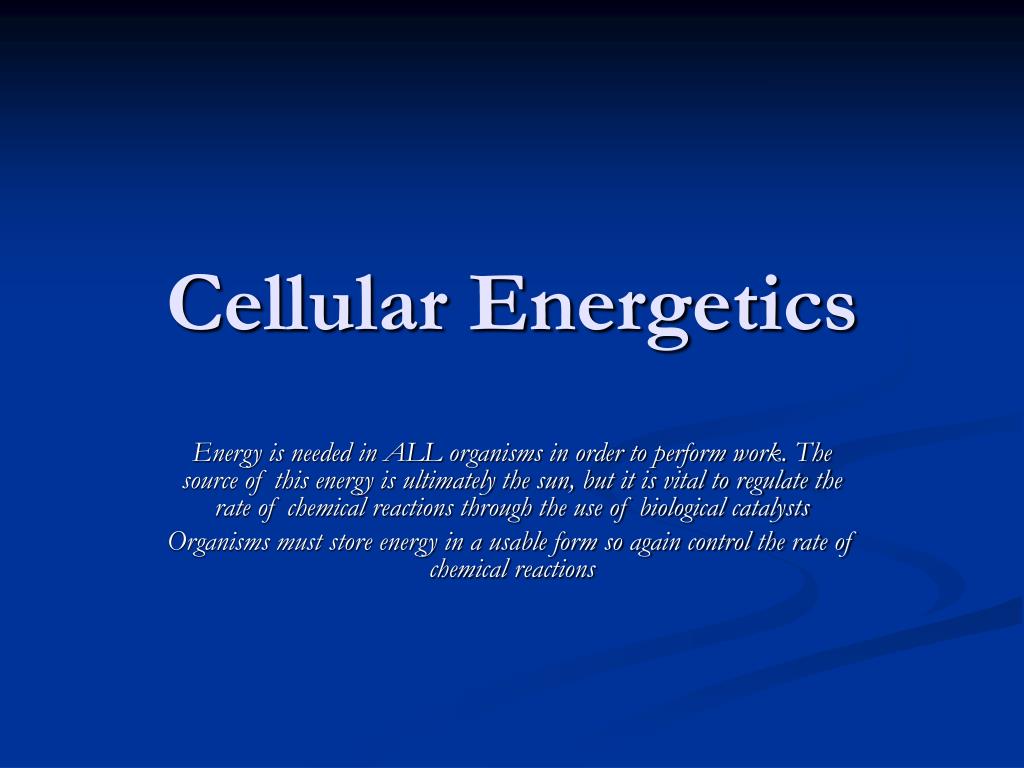 PPT - Cellular Energetics PowerPoint Presentation, free download - ID ...