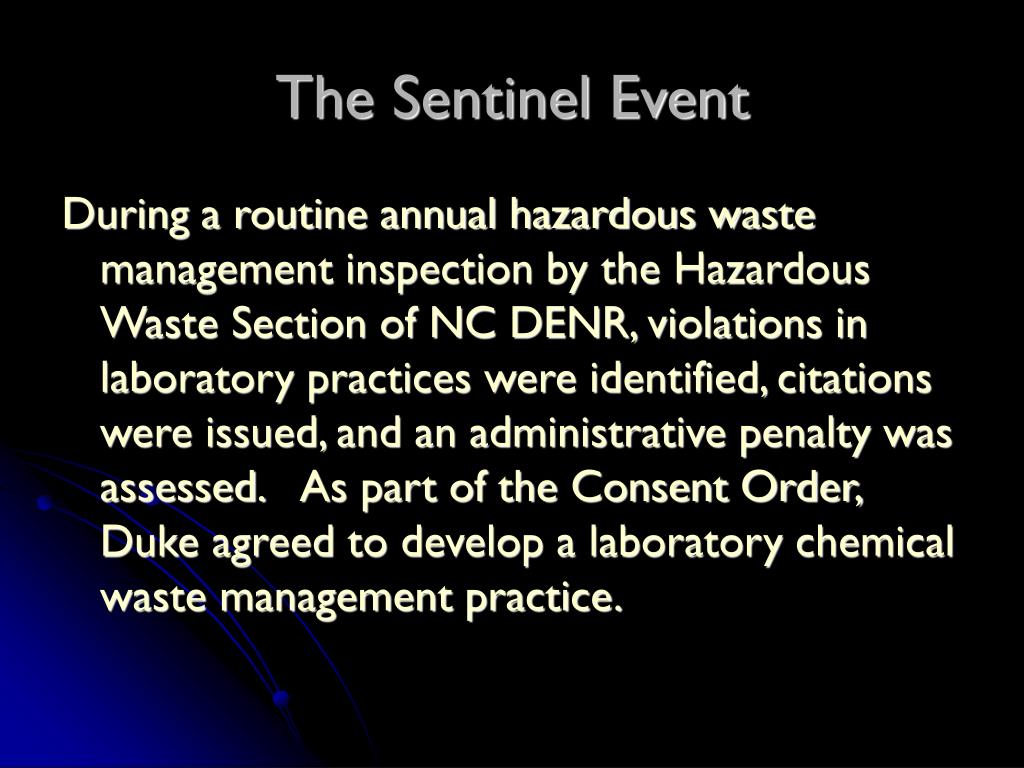 PPT - The Sentinel Event PowerPoint Presentation, free download - ID:311812