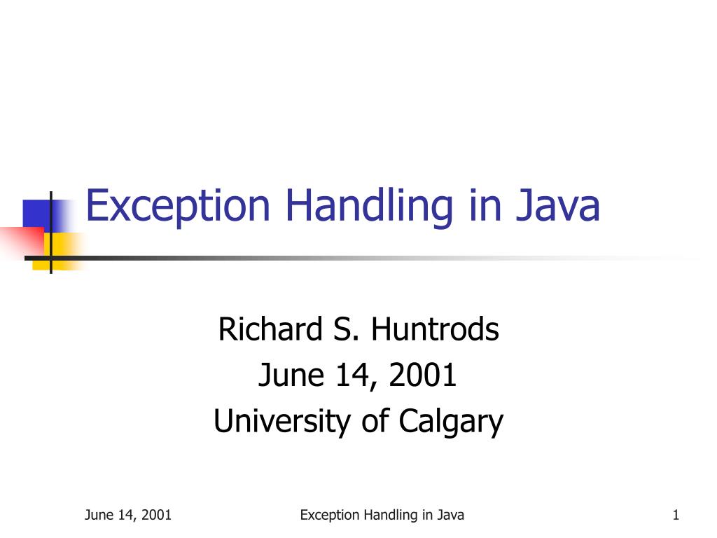 PPT - Exception Handling in Java PowerPoint Presentation, free download ...