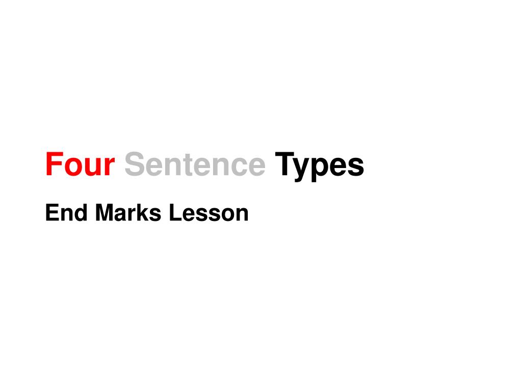 PPT - Four Sentence Types PowerPoint Presentation, free download - ID ...