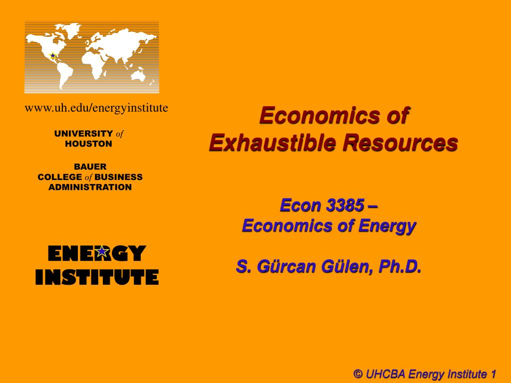 PPT - Economics of Exhaustible Resources PowerPoint Presentation, free ...