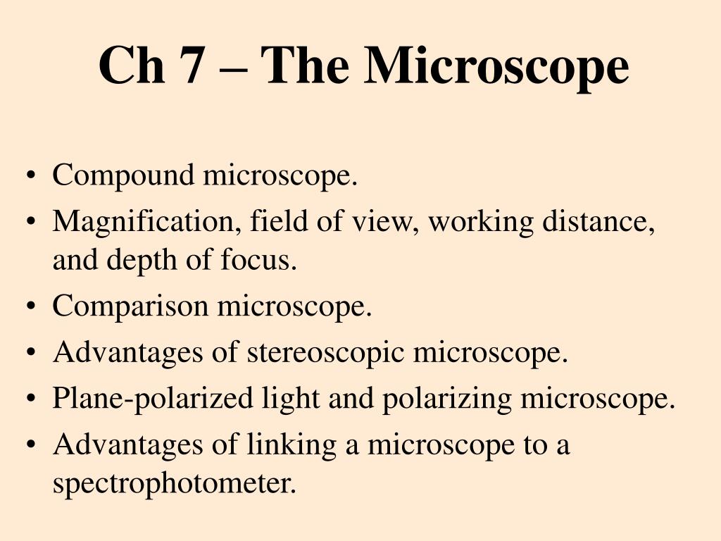 PPT - Ch 7 – The Microscope PowerPoint Presentation, free download - ID ...