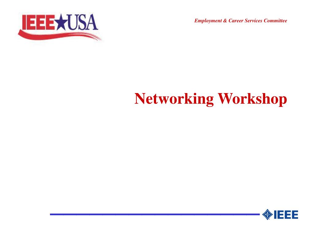 PPT - Networking Workshop PowerPoint Presentation, free download - ID ...