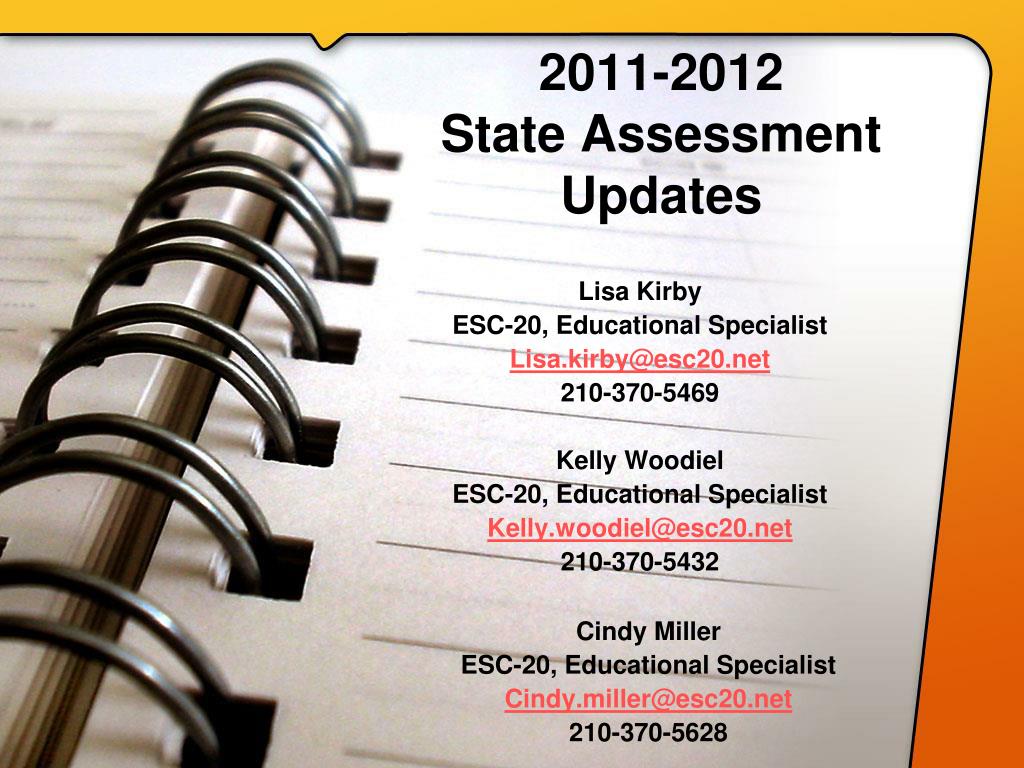 PPT - 2011-2012 State Assessment Updates PowerPoint Presentation, free ...