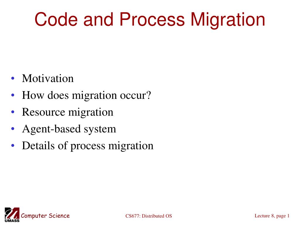 PPT - Code and Process Migration PowerPoint Presentation, free download ...